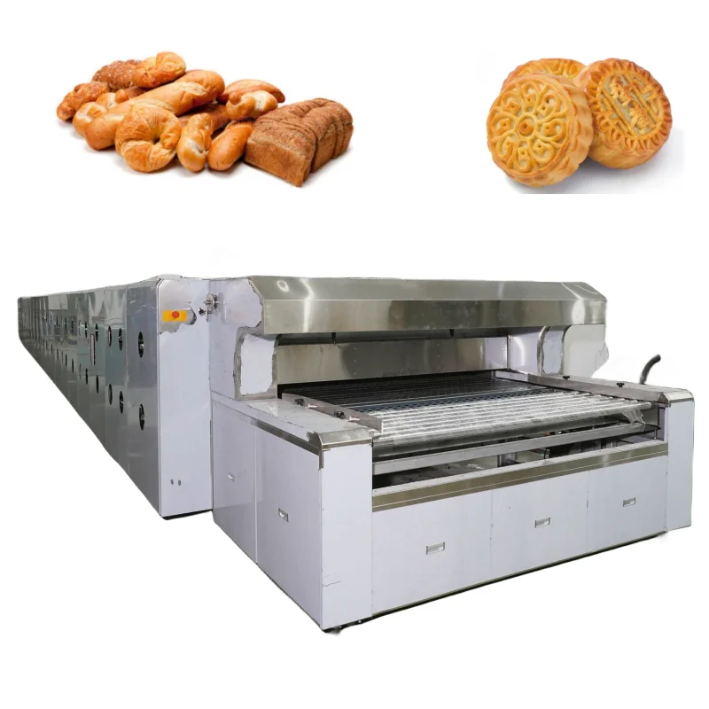 Factory Industrial Gas Electric Cookie Pizza Bread Bakery Tunnel Oven ...