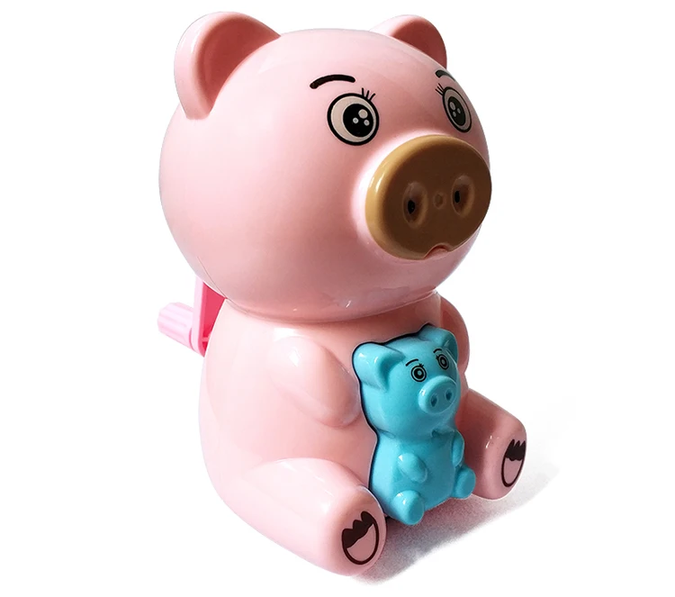 School Kids Pink Pig Shape Plastic Big Pencil Sharpener - Buy Animal ...