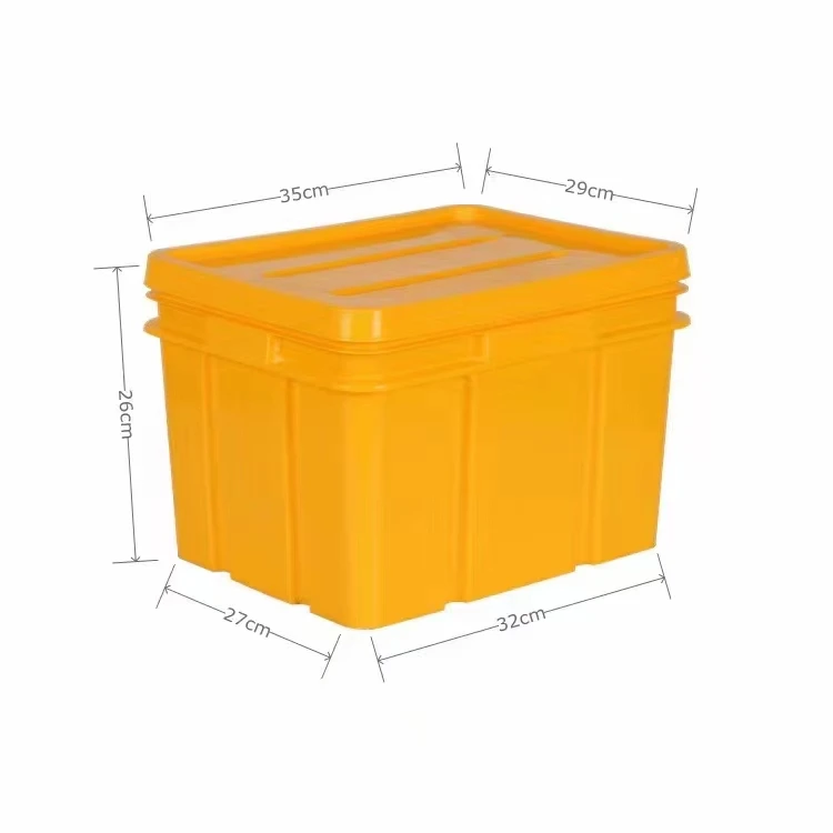 Plastic Square Box 15 Liters-25 Liters-30 Liters With Lid Turnover Box ...