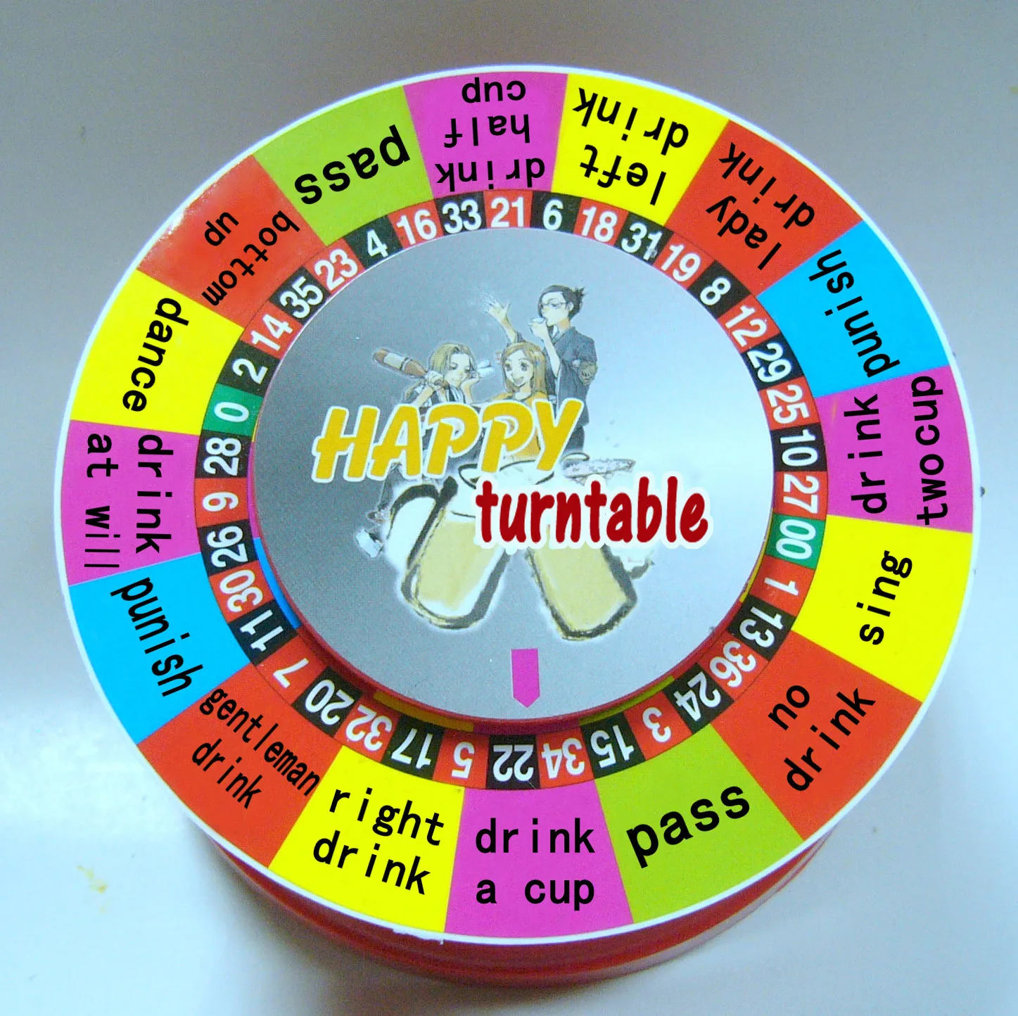 Electric English Wine Turntable ABS Drinking Roulette Game for ...