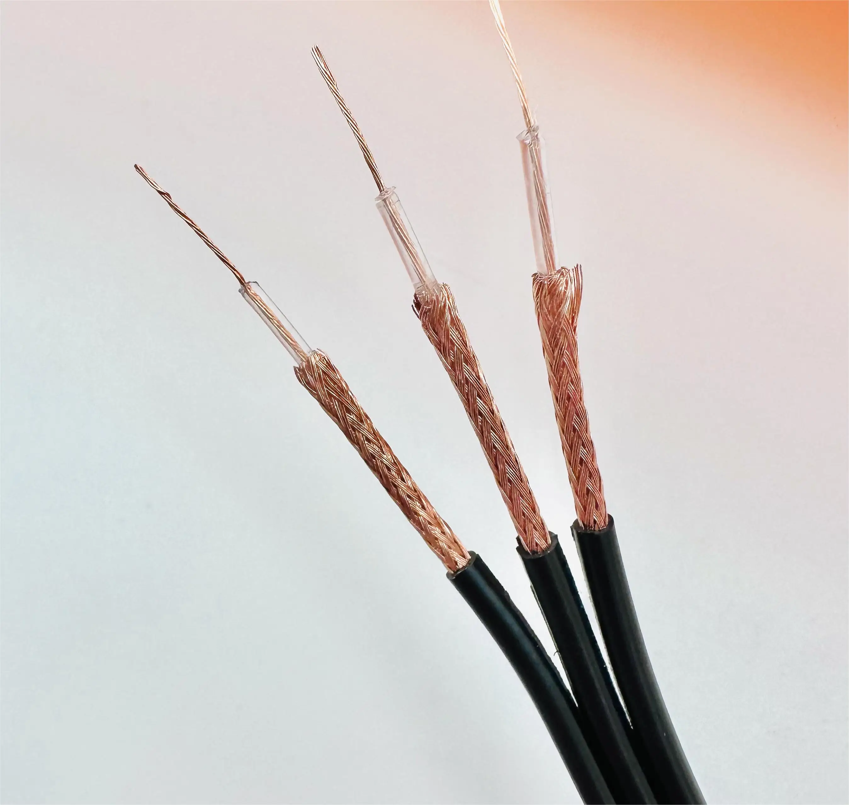 Customized Low Loss Dual coaxial cable High Quality OEM rg174 rg213 ...