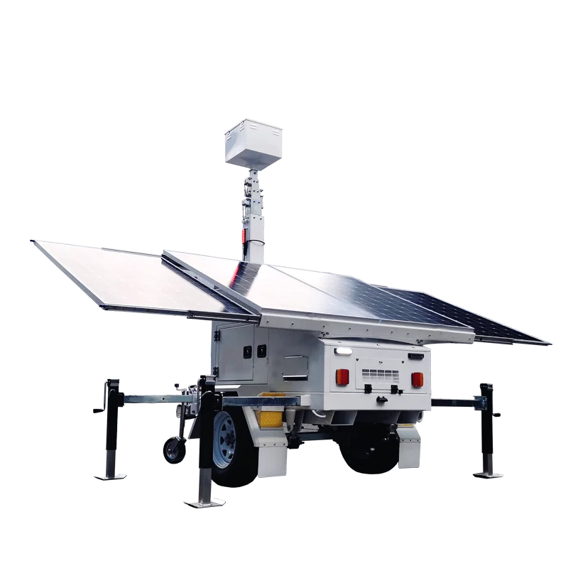 Trailer Mounted Solar Power System for CCTV and Lighting