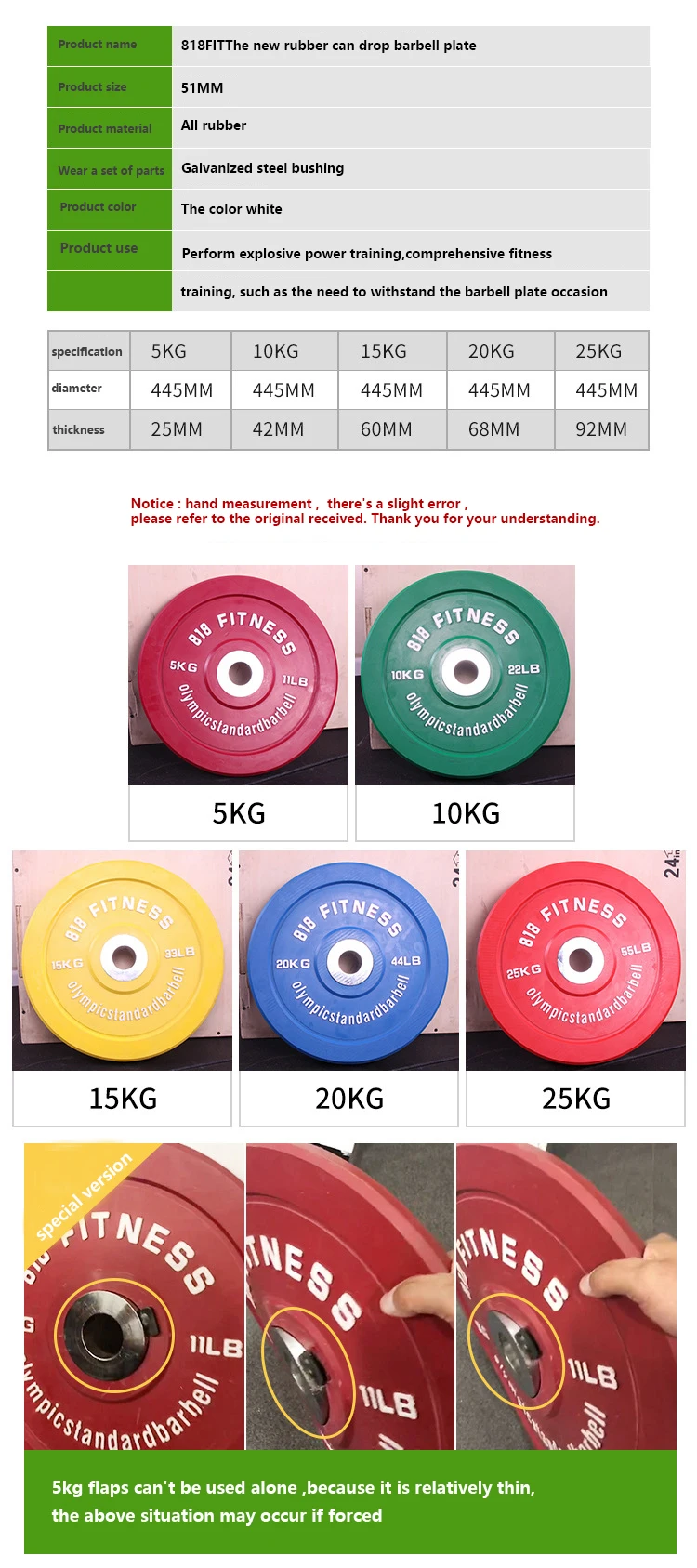 High Quality Weightlifting Plate Custom Barbell Plates - Buy Barbell ...