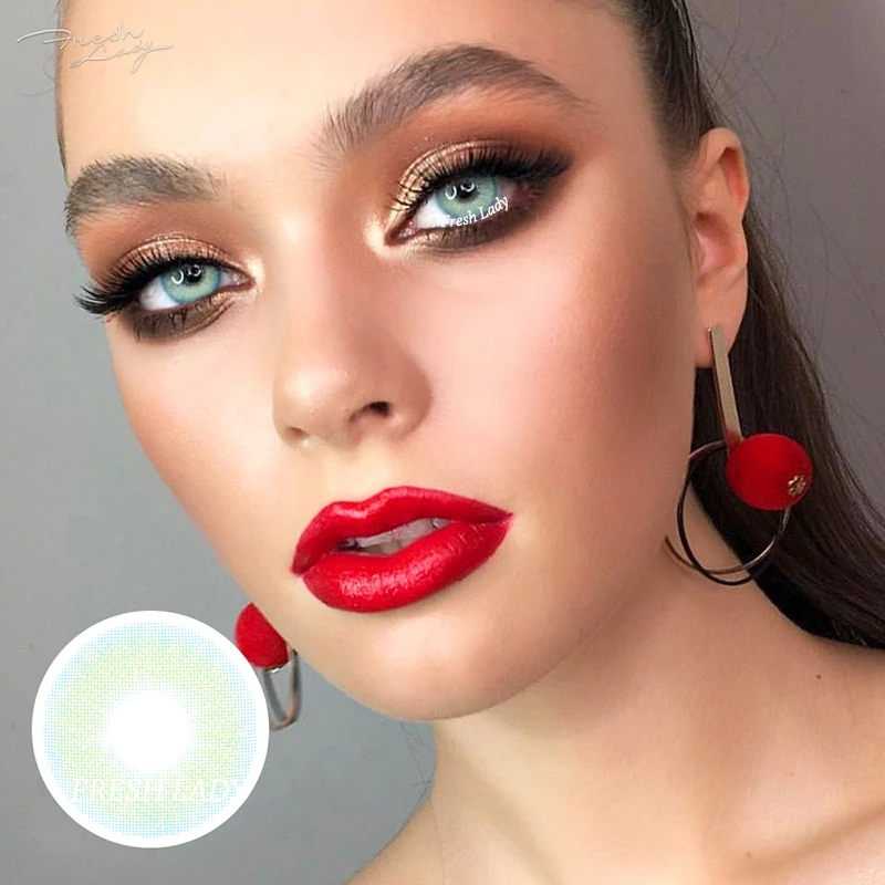 Fresh Lady Queen Collection Brown Colors Eye Contact Lens - Buy Queen ...