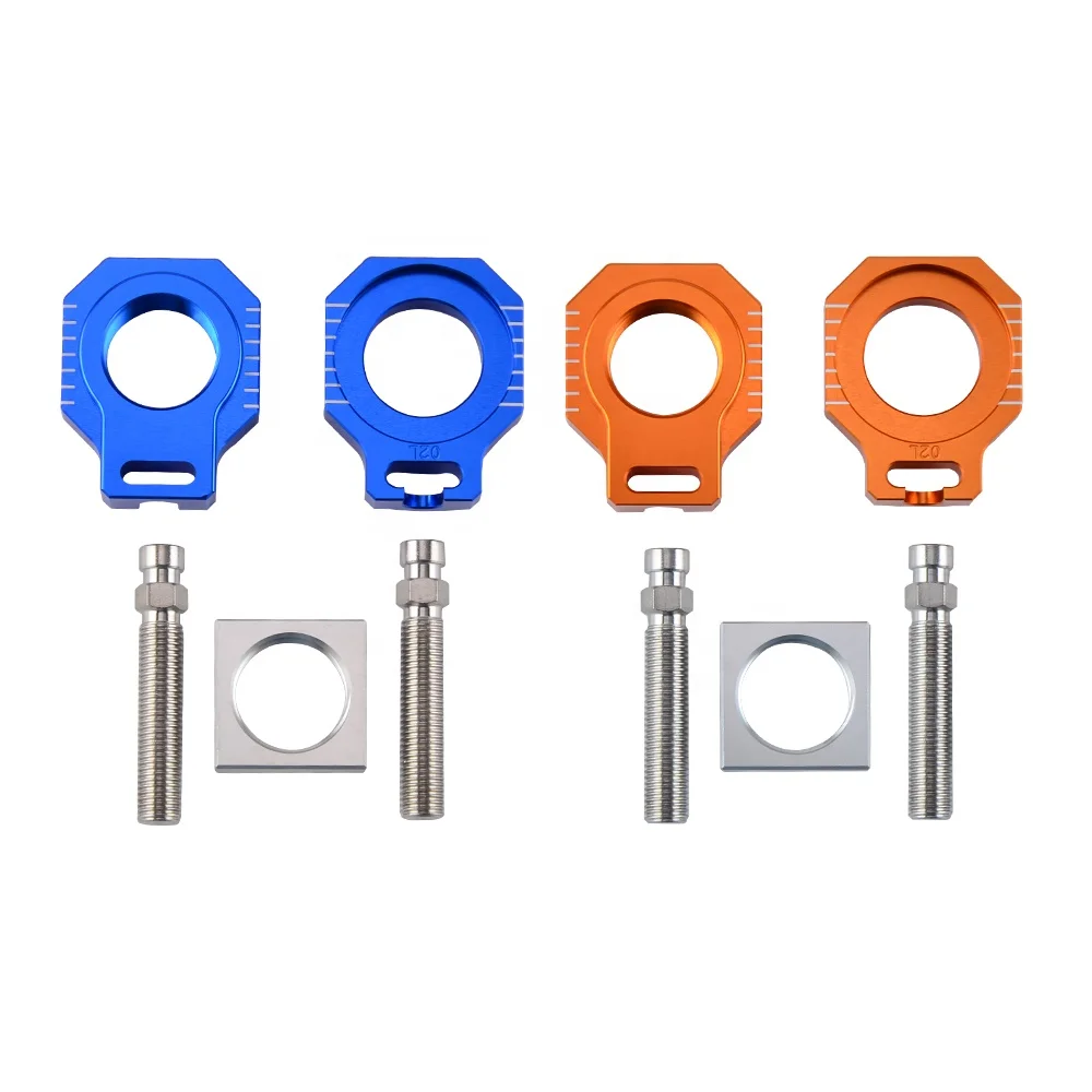 Nicecnc Motocross Rear Axle Blocks Chain Adjuster For Ktm 250sxf ...