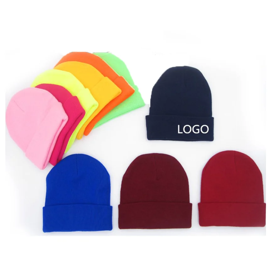 Custom With Logo Y2K Beenies Acrylic High Quality Knit Winter Hats ...