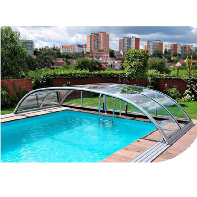 Polycarbonate Swimming Pool Retractable Roof - Insect Resist