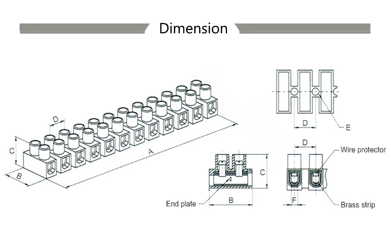 400V 16A connector Terminal barrier Strip Blocks Products from Wuxi ...