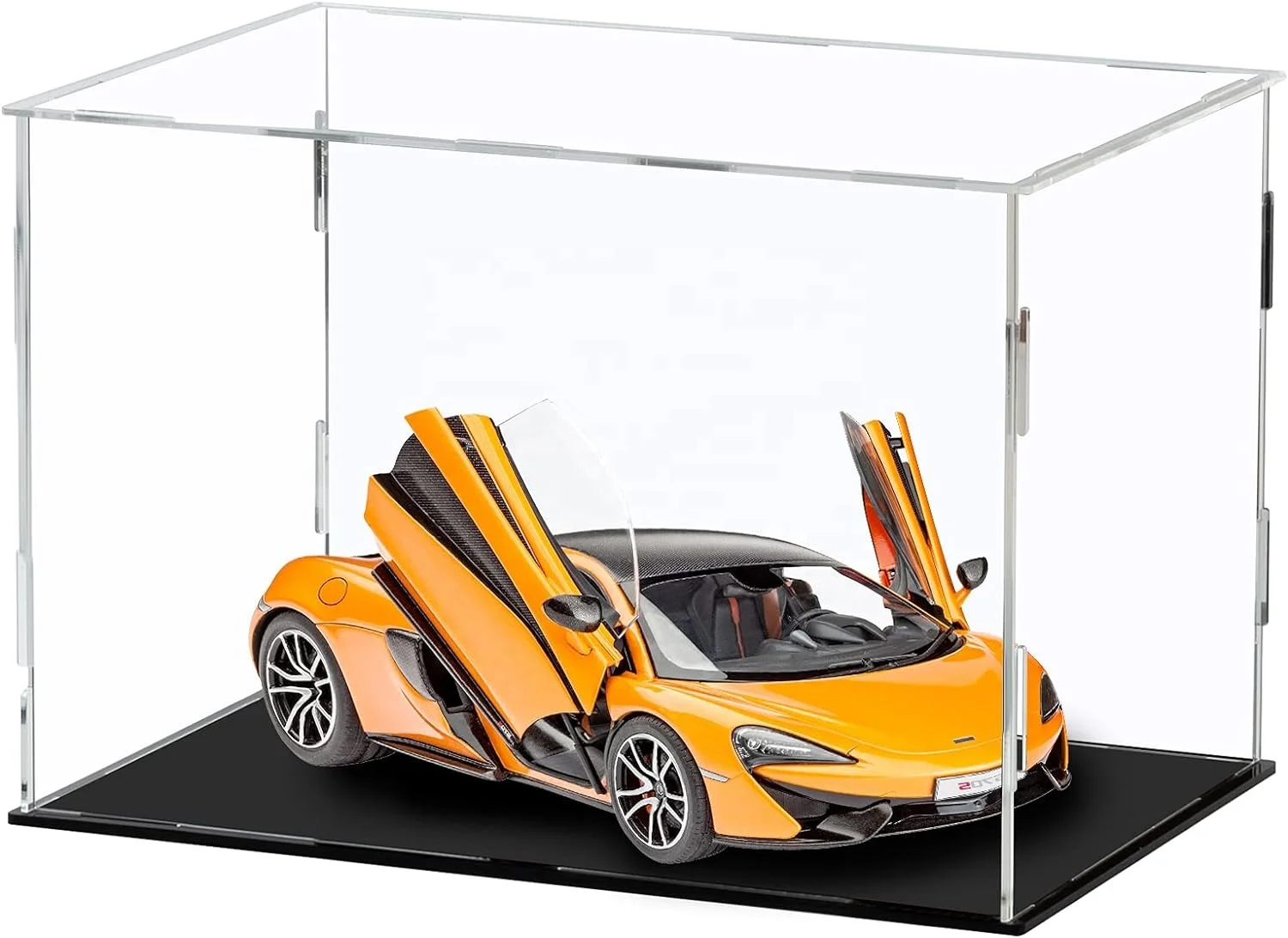 Acrylic Display Box Mirror Countertop Cube Collectible Action Figure ...