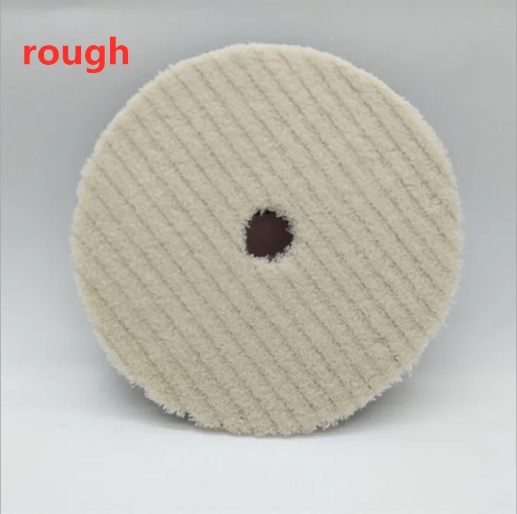 Short Hair Wool Buffing Pad, Wool Buffing Wheel for Heavy Cut for 3/4/5 ...