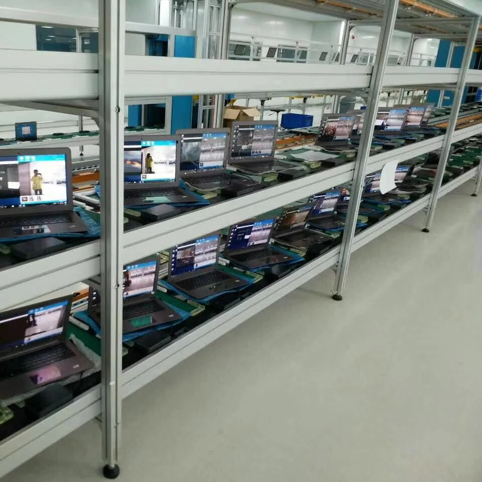Computer Notebook Pc Laptop Assembly Line Factory And Production Line ...