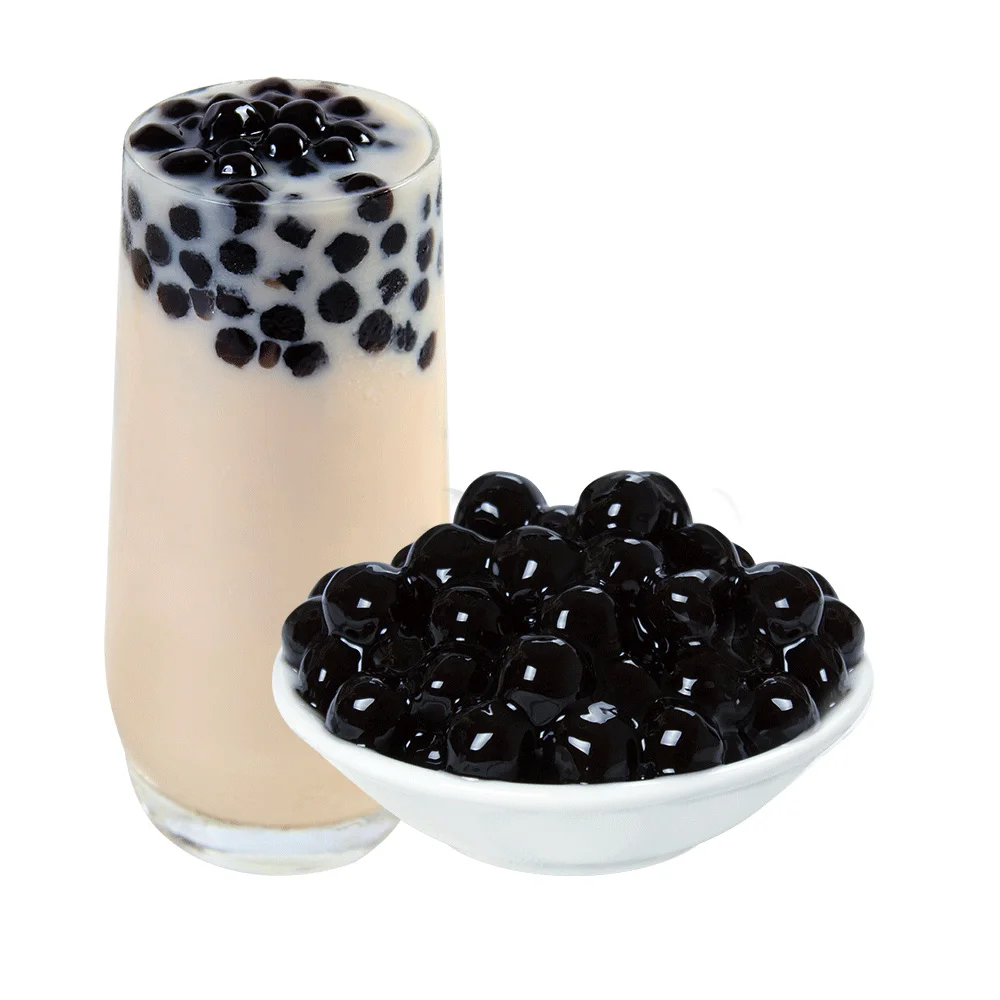 Wholesale 1kg Boba Tapioca Pearl Bubble Tea Pearls Milktea Supplies Black Sugar Boba Pearls for ...