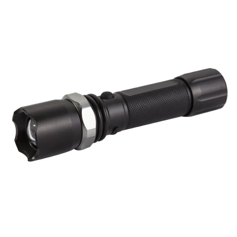 Zoomable Rechargeable Flashlight Police Torch Light Widely Used In ...