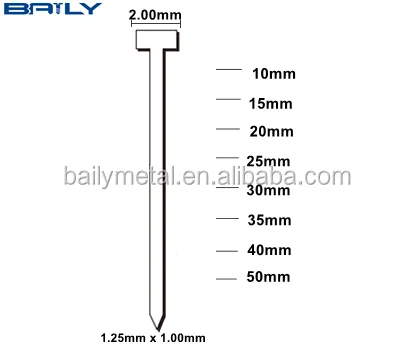 18 Gauge 304 Stainless Steel Brad Nails F10 F15 F20 F25 For Outdoor ...