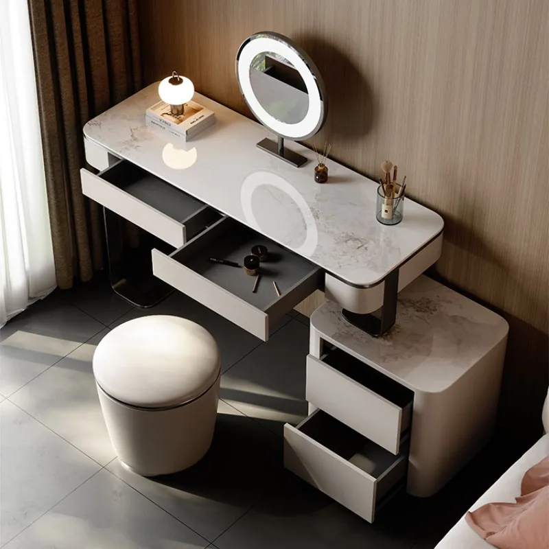 Modern Minimalist Solid Wood Bedside Table Integrated Dressing Table ...