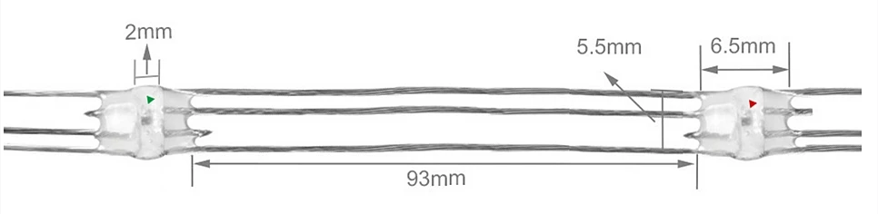 WS2812B RGB LED Pixel Nodes - Waterproof IP68 Christmas Lights