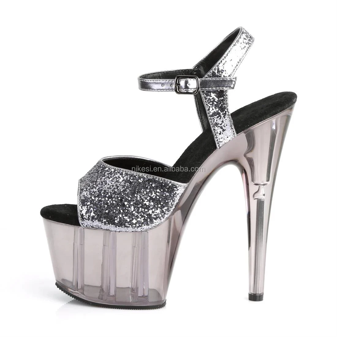 7inch-17cm Slippers Sexy Mini Flash Water Drill Sequins Waterproof ...