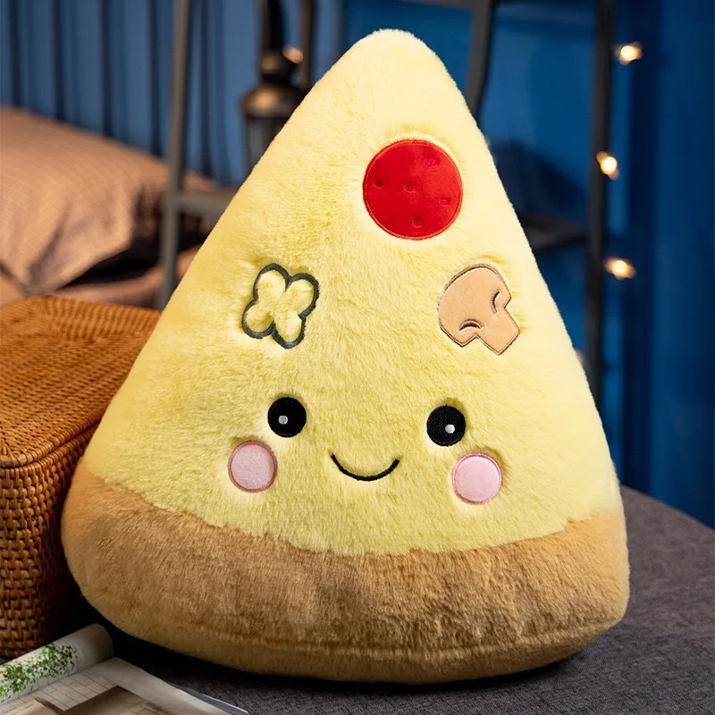 French Fries Pizza Plush Toys Cute Foodie Snacks Throw Pillows Creative ...