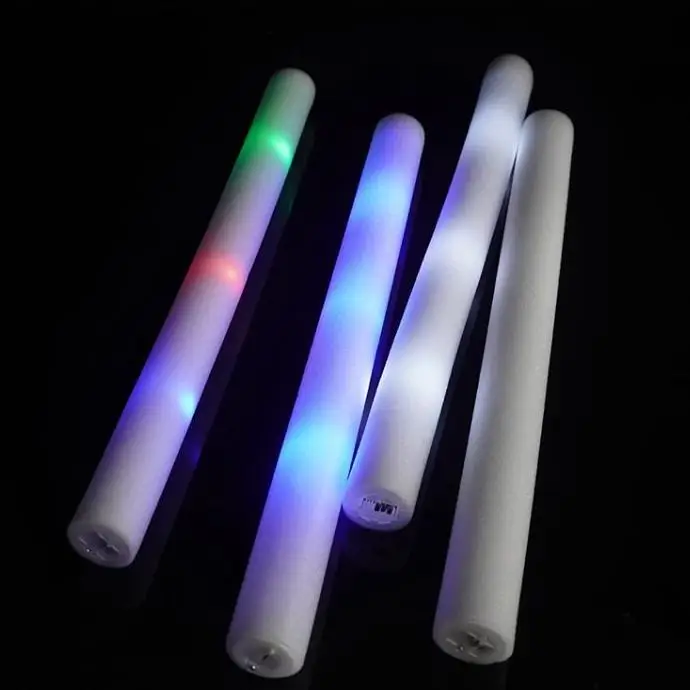 Led Foam Sticks Foam Glow Sticks For Wedding With 3 Modes Colorful ...