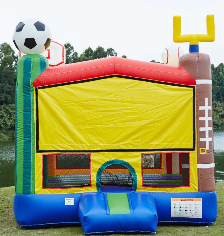 Moonwalk Moon Kid Rainbow 13' X 13' Bounce House Commercial Inflatable ...