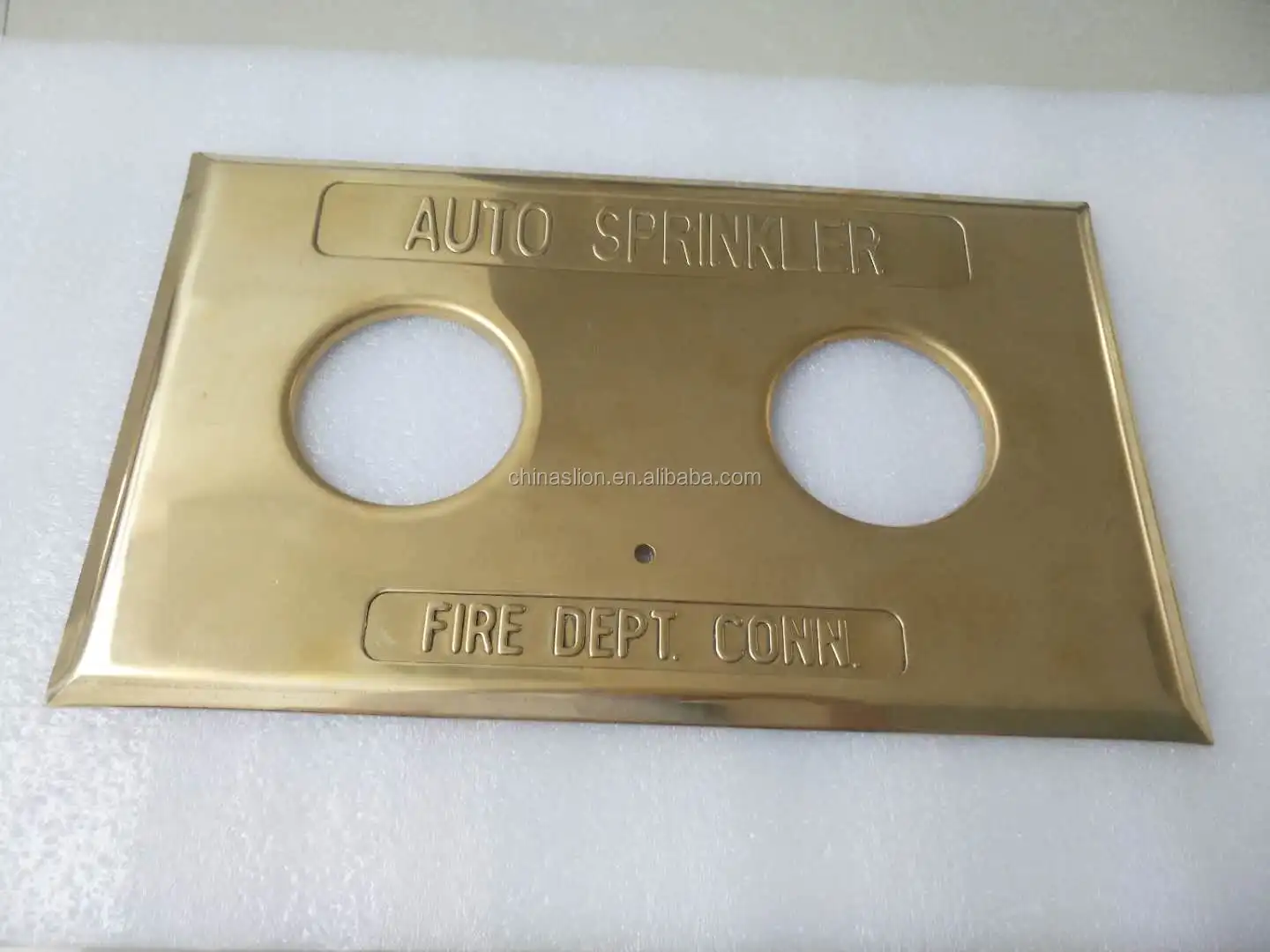 15*9抛光黄铜2孔方形自动spkr/立管fdc板，用于黄铜或镀铬的消防部门连接 - Buy 自动spkr/立管fdc板，2孔方形黄铜板，用于 ...