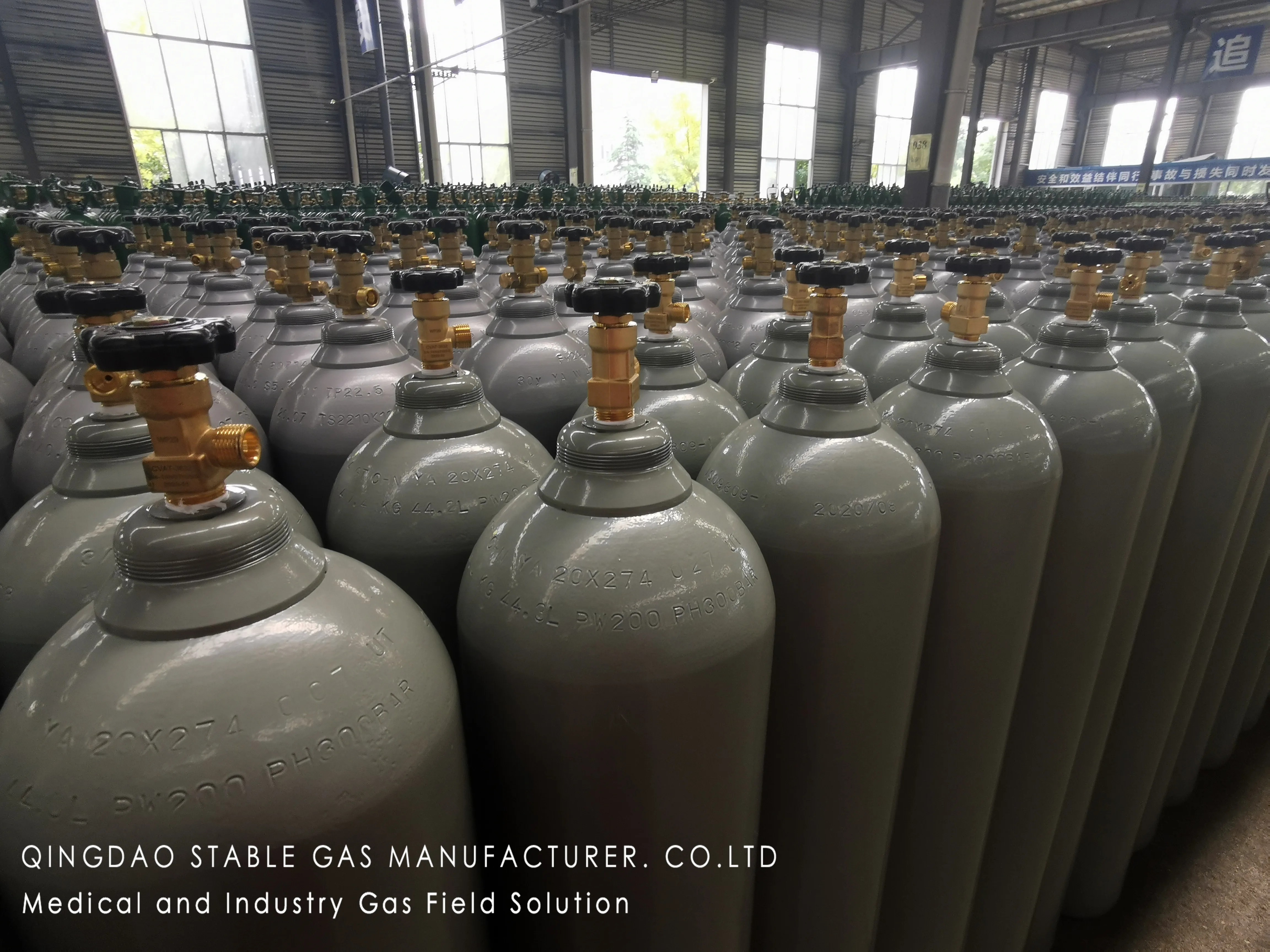 40 Liter Oxygen Gas Cylinder Empty Oxygen Cylinder 6 Cubic Meters ...