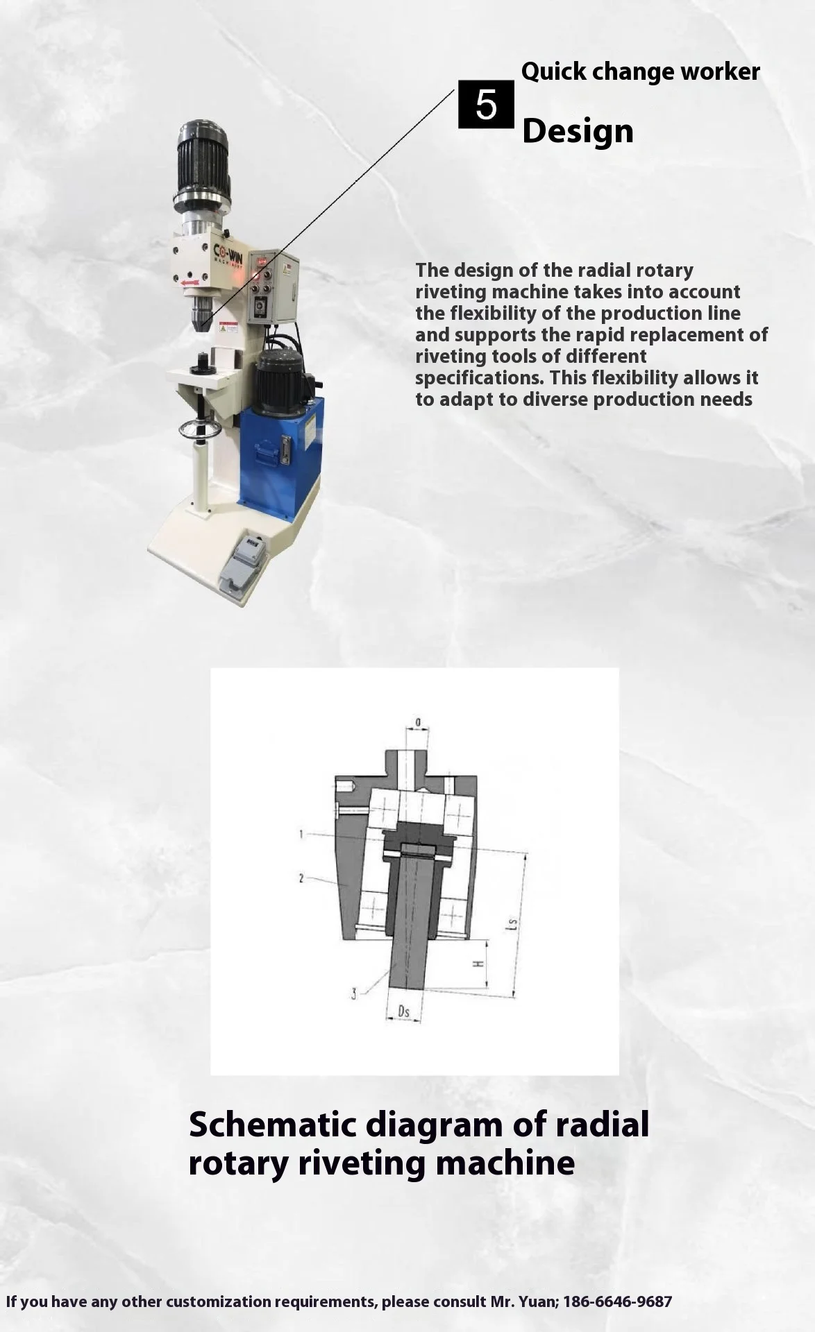 Hydraulic Radial Riveting Machine New Condition Core Components Motor ...