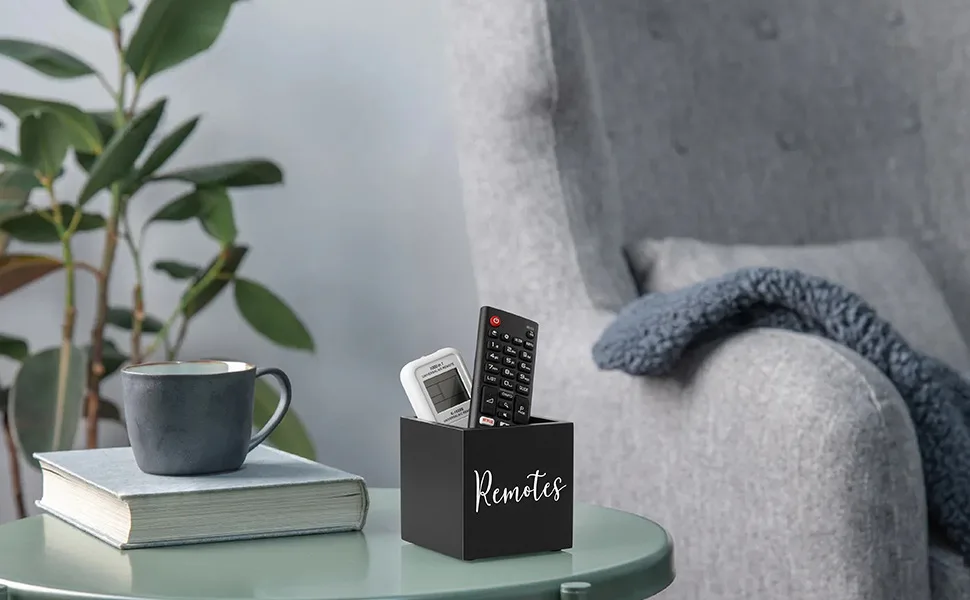 Eco-Friendly Wooden Mini Remote Control Box TV Remote Holder with ...