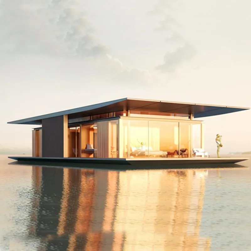 Prefab Houseboat Sea House Floating House Floating Home Floating Villa ...