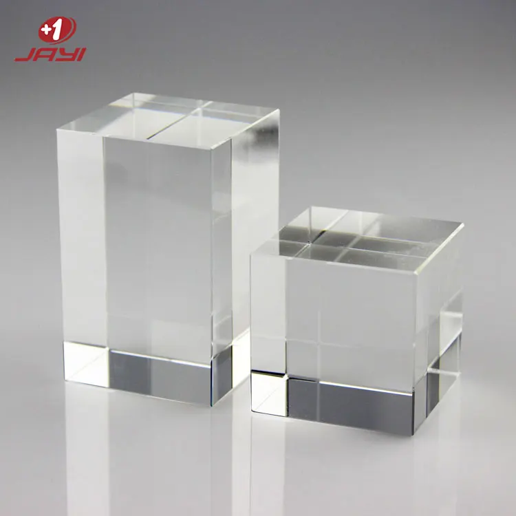 Custom Clear DIY Solid Pyramid Acrylic Block - Perfect Gift