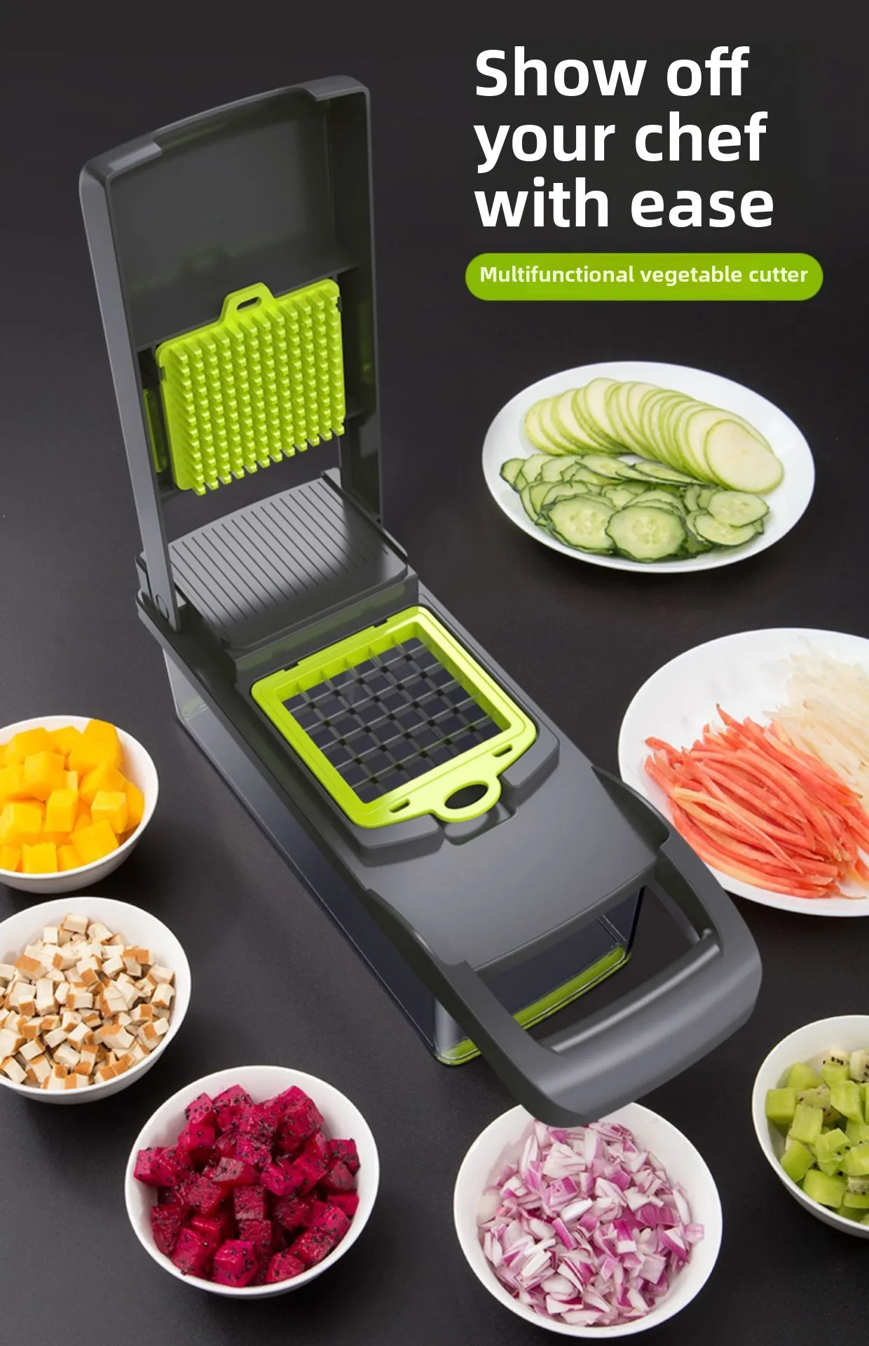 Multifunctional Manual Kitchen Tools Vegetable Cutter Potato Shredder ...