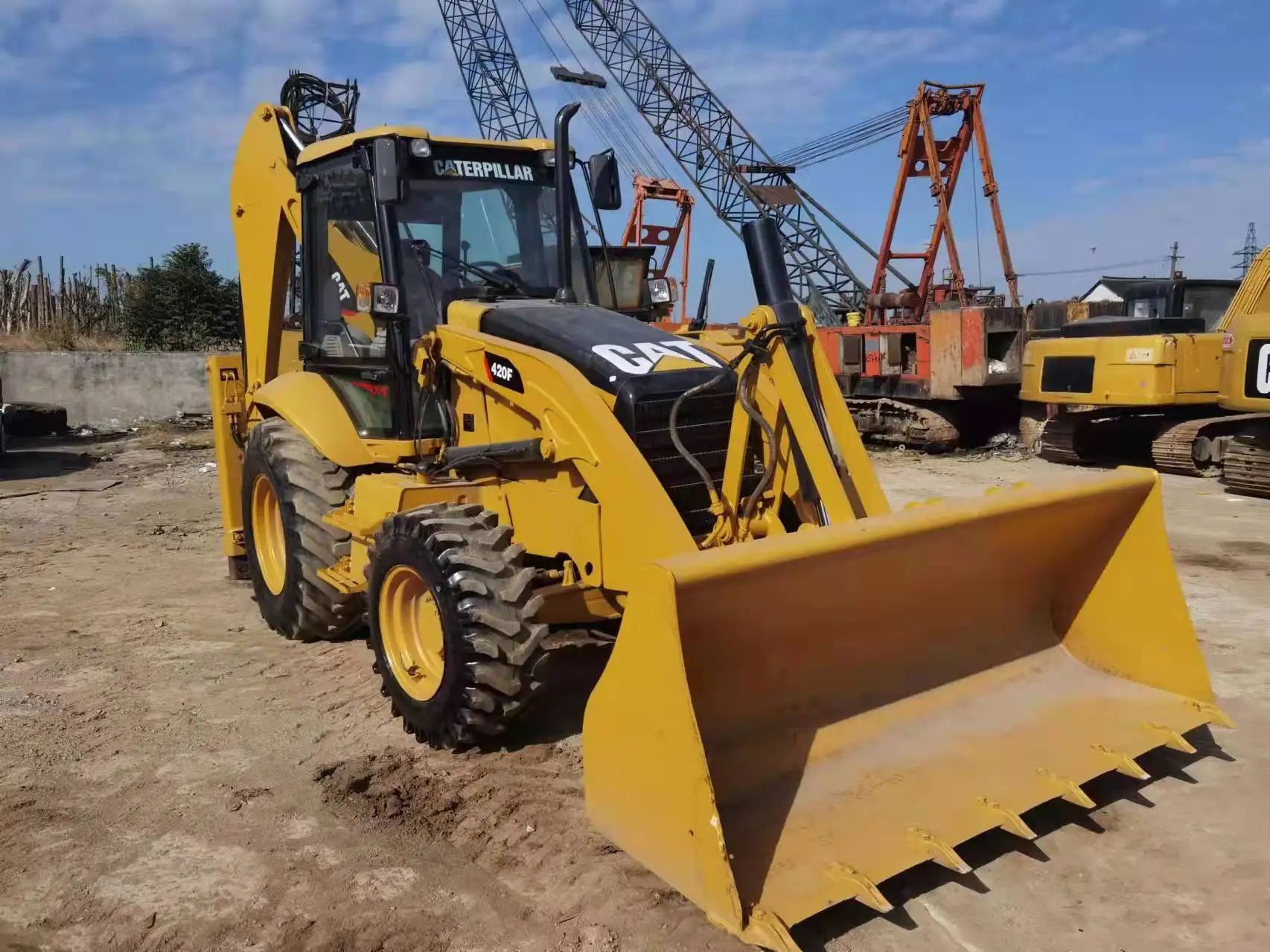 Used Backhoe Loader Caterpillar Cat420f Backhoe Loader Cat420f Machine ...