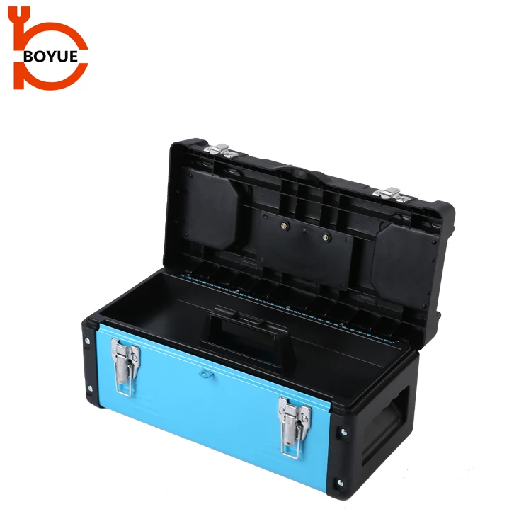 17'' Blue Safety Lockout Tagout Tool Box - Locks Category