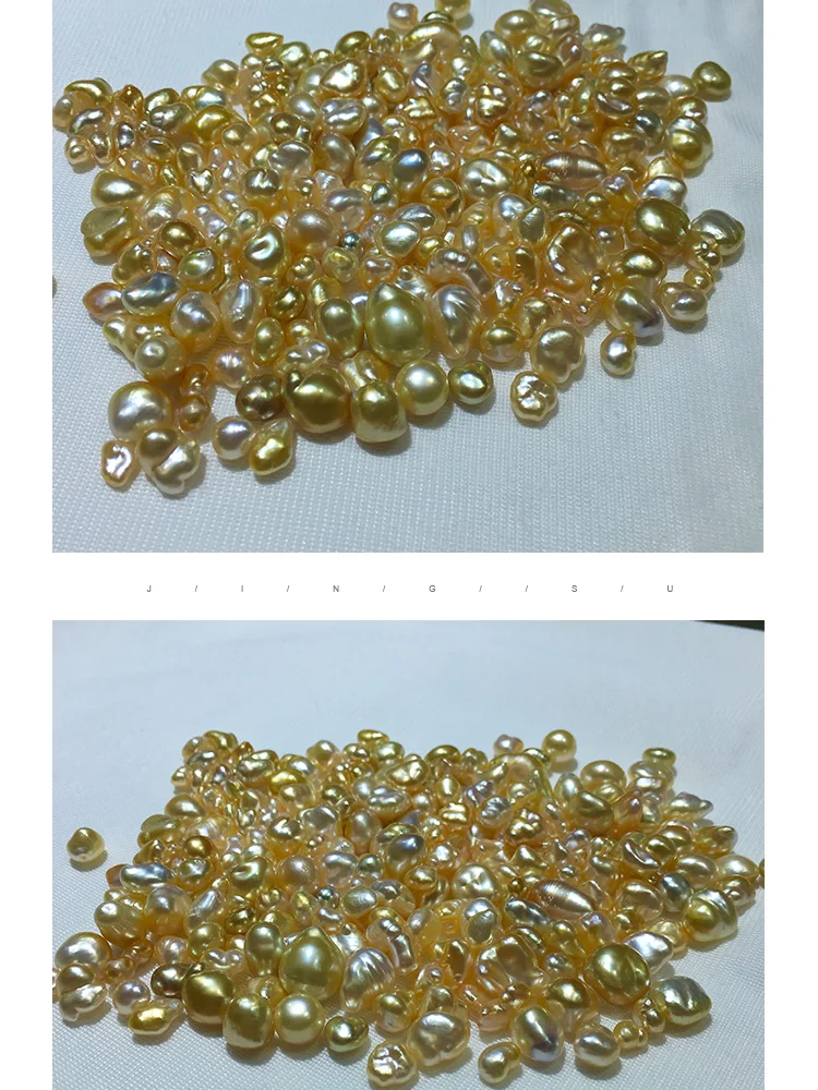 Diferentes Formas De Perlas Sueltas De Color Dorado Natural Mar Del Sur ...
