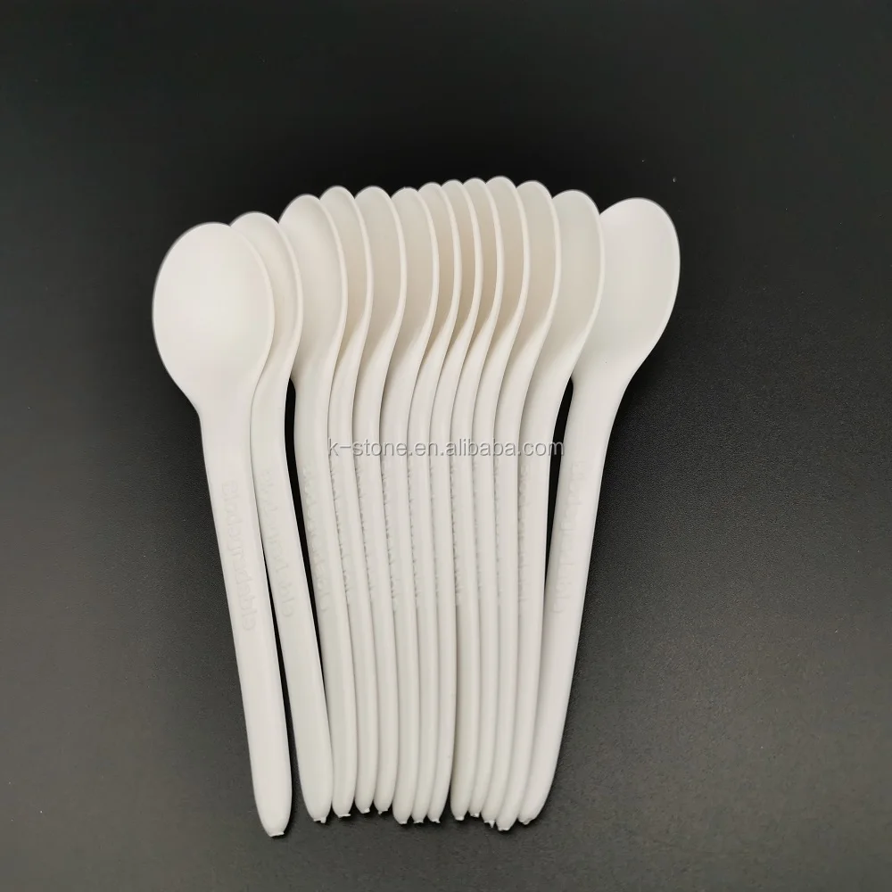 Biodegradable Corn Starch Food Packing Flatware 6 Inch Single Use ...