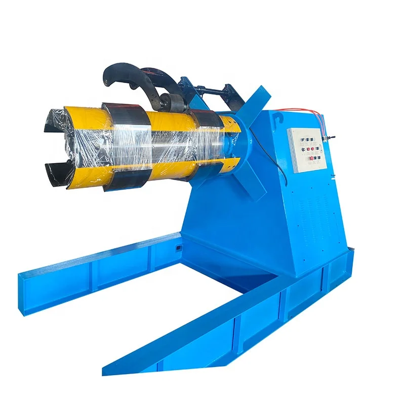 Automatic Hydraulic Decoiler Steel Coil Unwinder Machine For Sheet ...