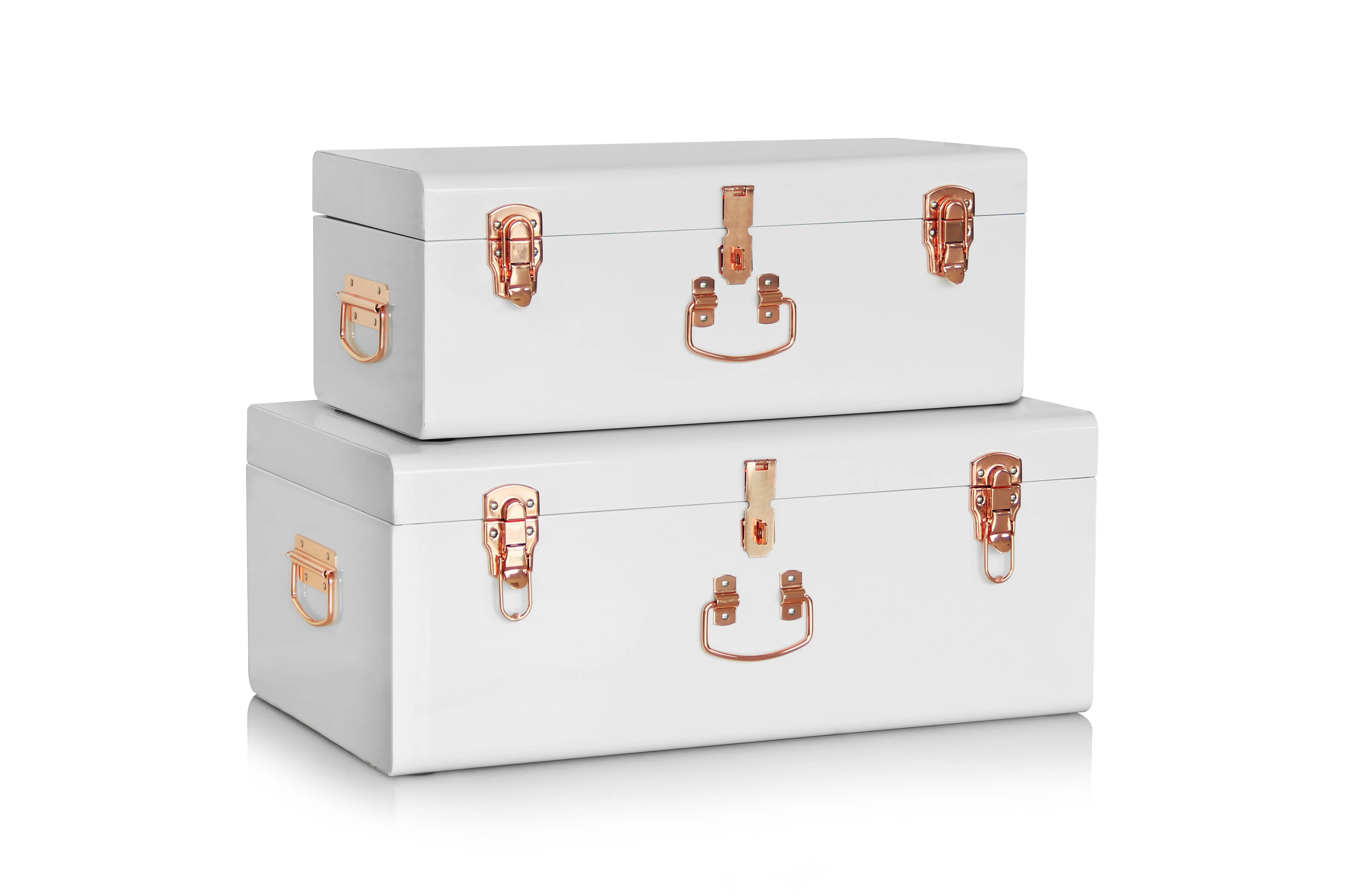 Home Decorative Storage Steel Metal Trunk with Lock