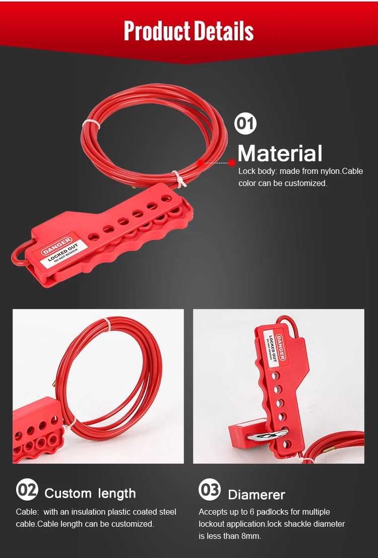 Adjustable Cable Lockout - Secure Your Assets Efficiently