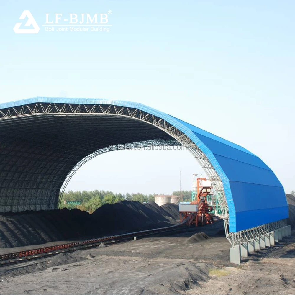 Prefab Arch Curved Long Span Multi Usage Steel Structure Building Truss ...
