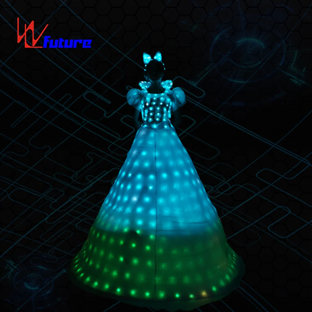 High Quality Led Princess Costume,Glow In The Dark Dresses For Dance ...