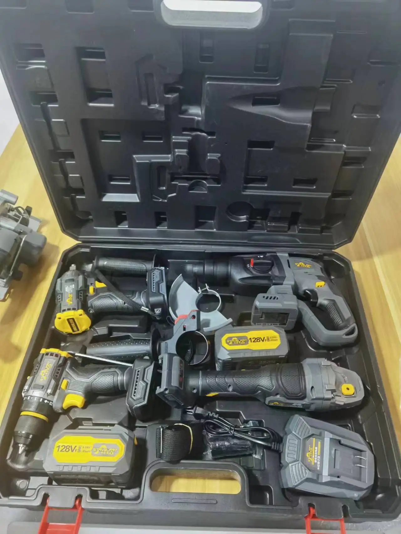 Combo Power Tools 4 Kits Tool Sets 20v Volt Drills Saw Power Tools