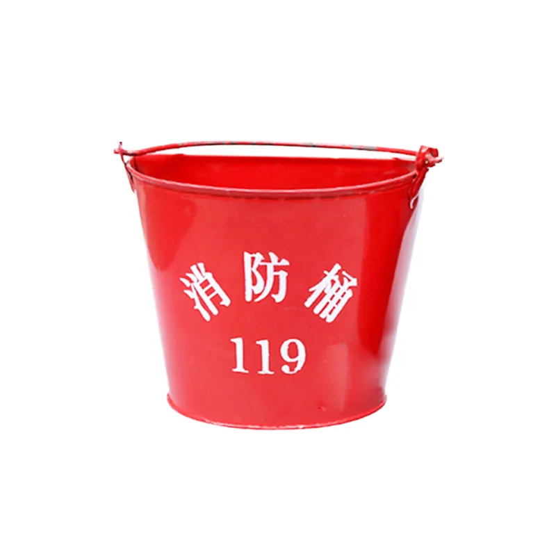 4-20 Liter Heavy Duty Red Metal Fire Fighting Bucket For Coal Fire In ...