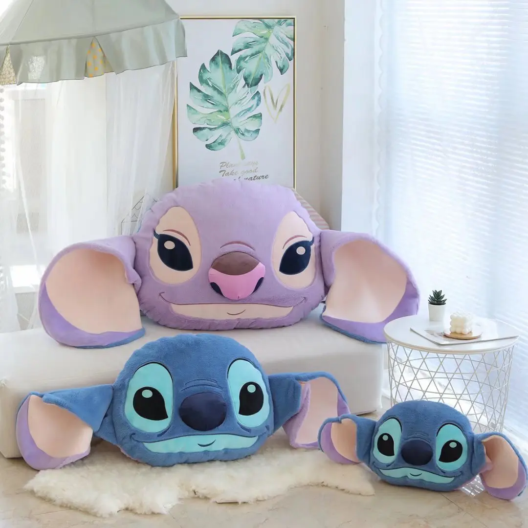 Soft Kawaii Stich Double Sides Pillow Cover Bolster Cushion Bolster ...