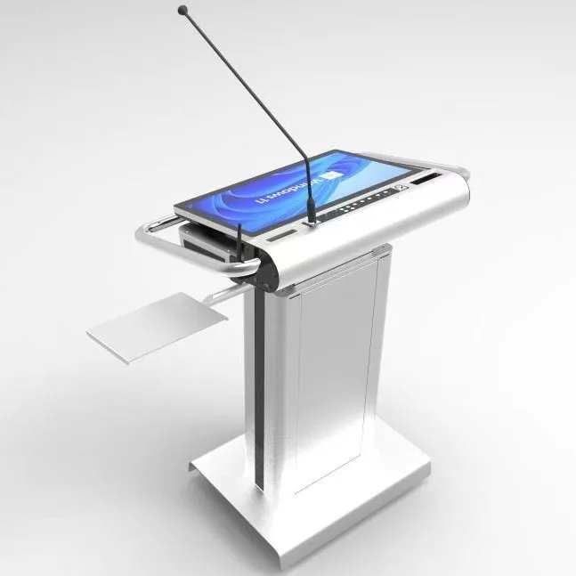 Conference Table Electric Height Adjustable Lectern Aluminum Body Top ...