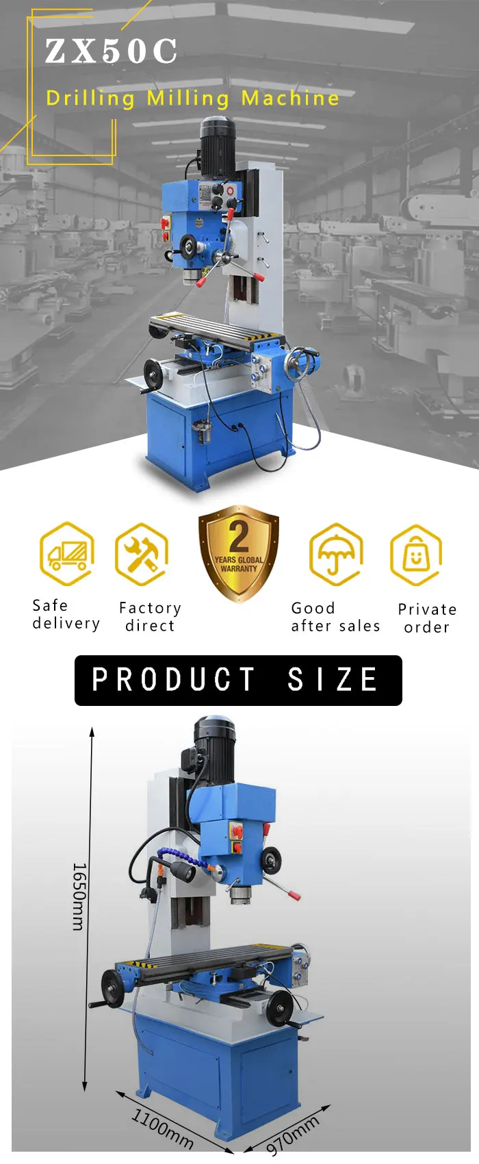 Star Milling Machine ZX50CF - Versatile & Easy to Operate