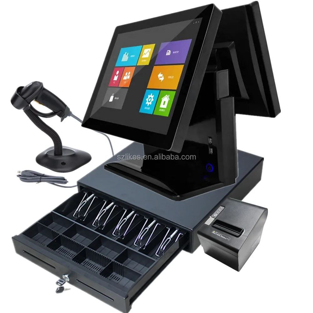 Lks Manufacturer Cashier Computer 15inch Single Screen All In One Touch ...