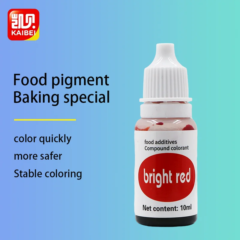 10g Edible Coloring Bright Red Halal Food Colour Liquid Hot Sale Food ...