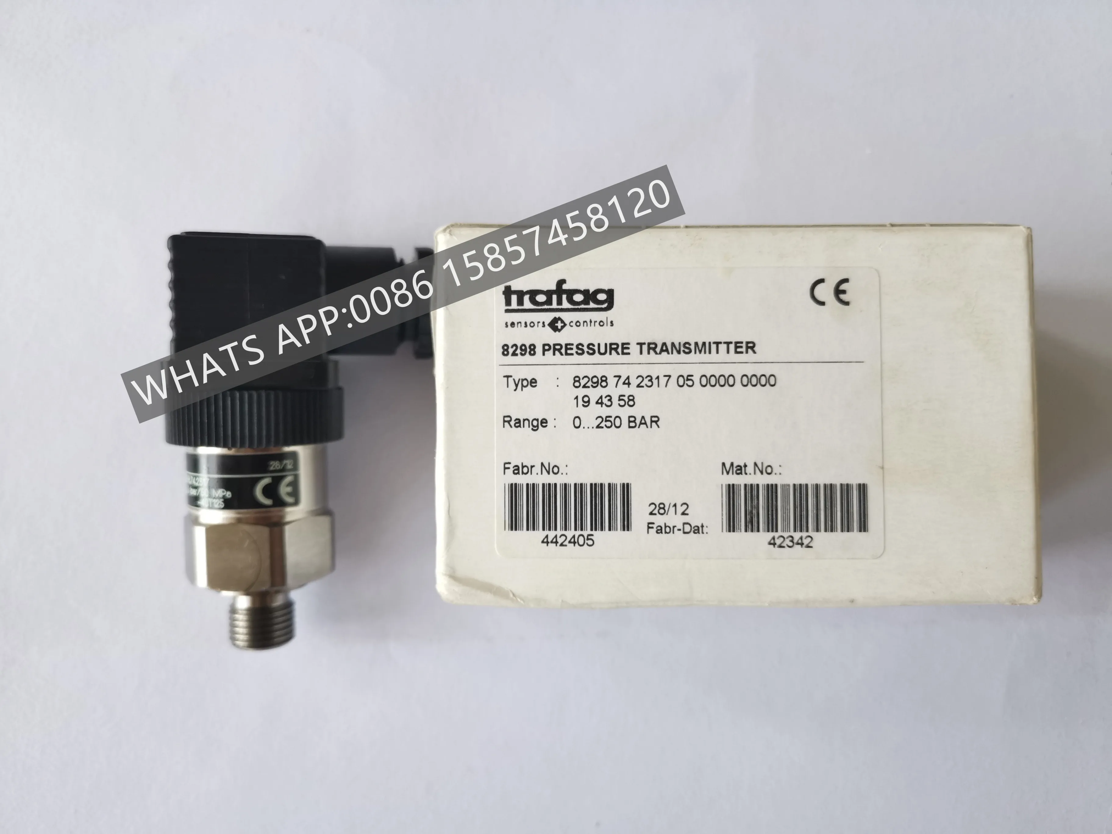 Trafag Trafag Epi 8298 Pressure Transmitter 8298 74 2317 0...250bar ...