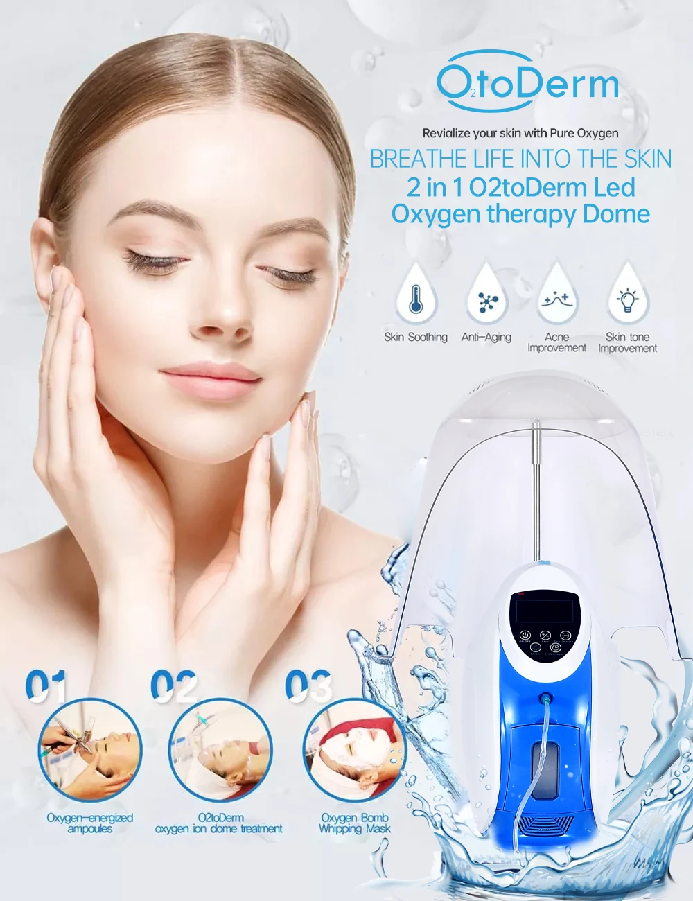 O2toderm Pure Oxygen Facial Mask - Enhance Your Skincare