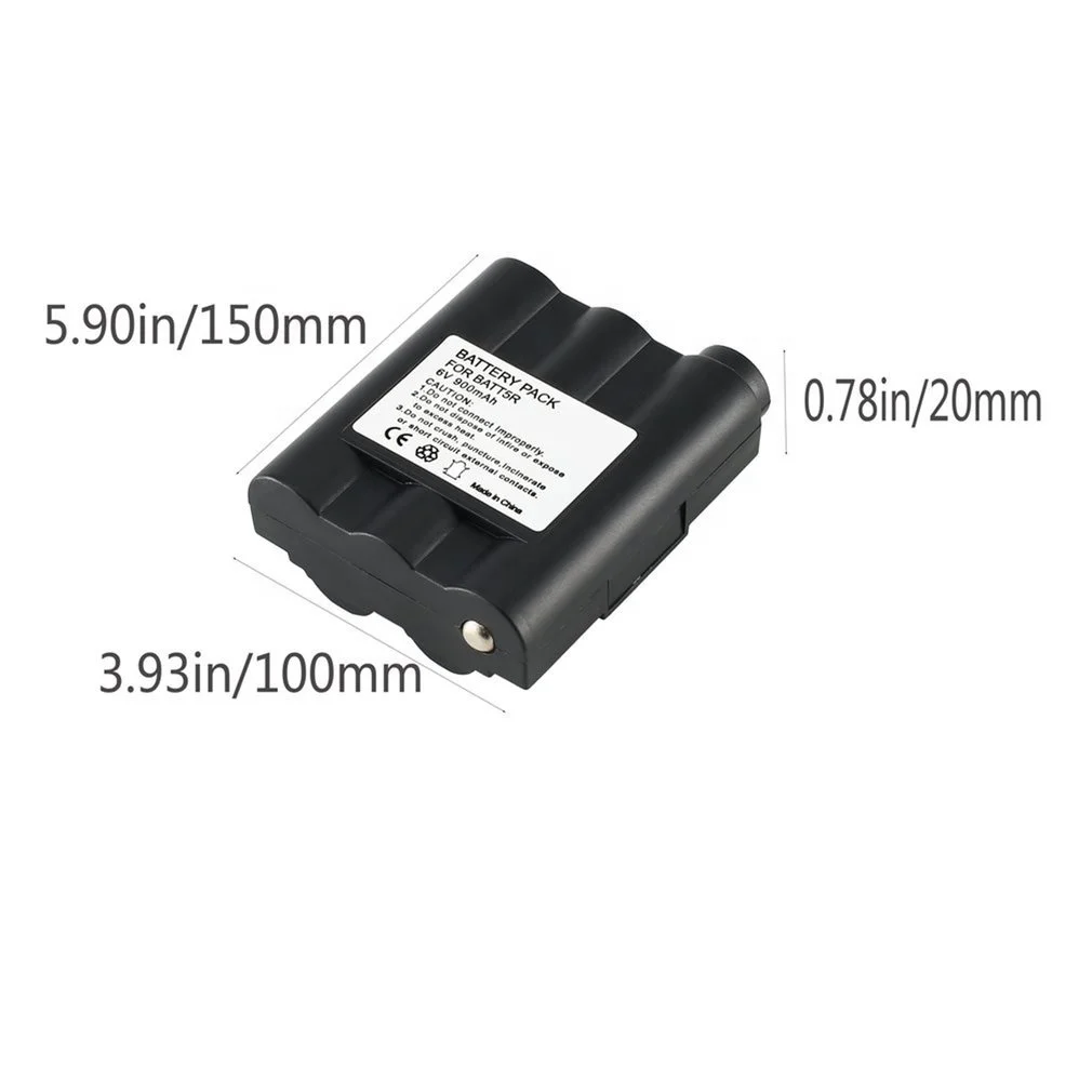 Two-way Walkie-talkie Batt-5r Batt5r Batteries Nimh 6v 900mah Two Way ...